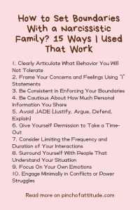 How Do You Set Boundaries With a Narcissistic Family? Try My Tips